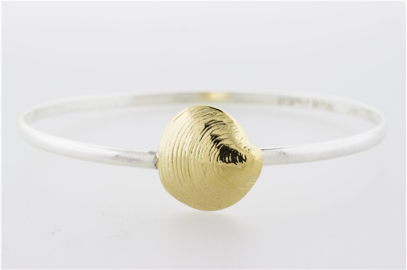 Clam Vermeil Bangle Bracelet